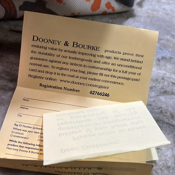 Dooney And Bourke Registration